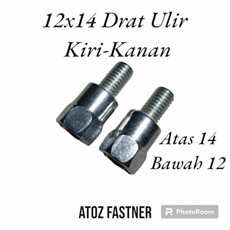 Jual BAUT SAMBUNGAN SPION 12 X 14 DRAT ULIR KIRI - KANAN. ISI: 2 Biji ...