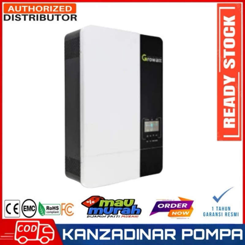 Jual Growatt Spf5000Es 5Kw Off Grid Solar Inverter 48V Lithium Battery | Shopee Indonesia