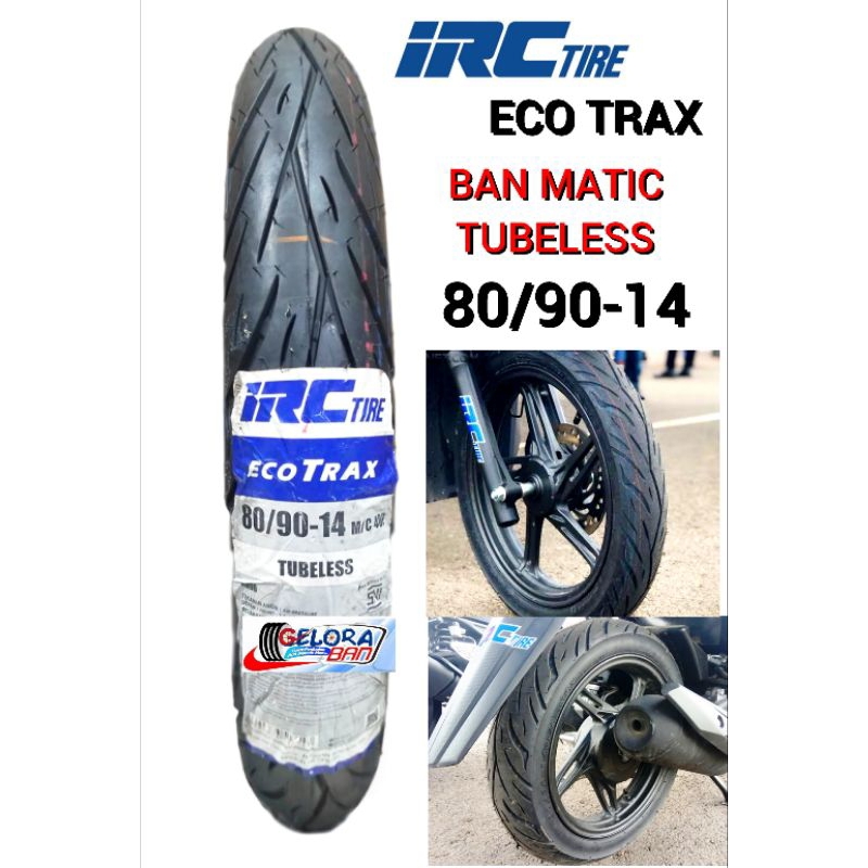 Jual Ban Matic Tubeless Irc ECO TRAX 80/90-14 ban montor matic honda ...