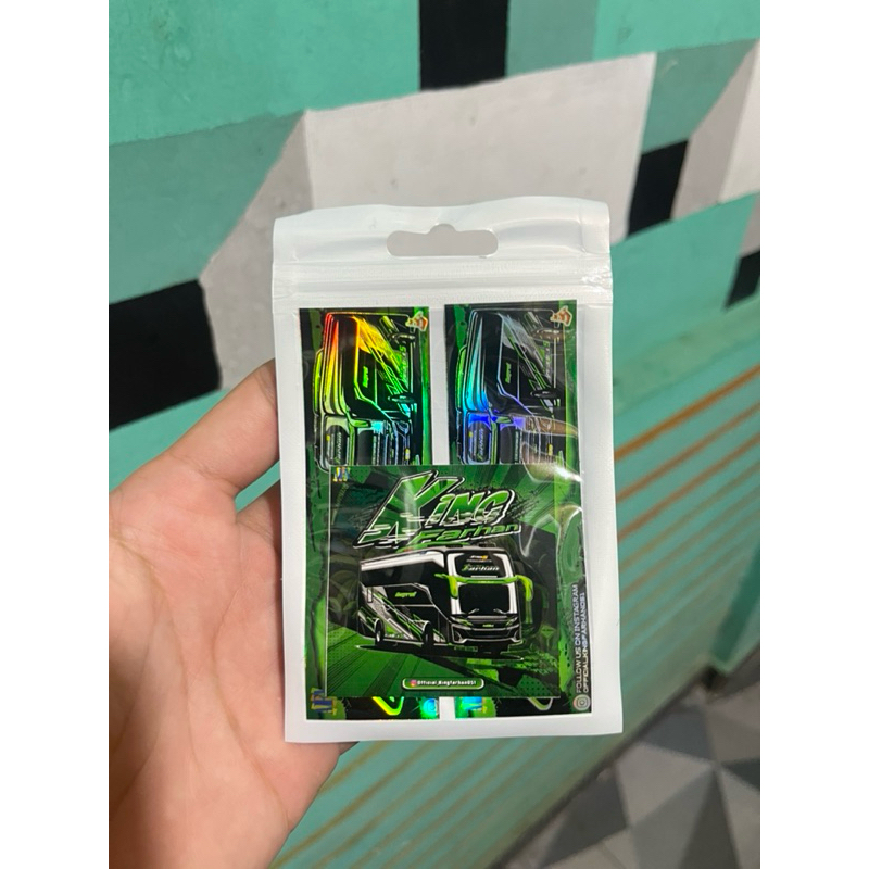 Jual STIKER BUS MSM ASYROF KING FARHAN HOLOGRAM | Shopee Indonesia
