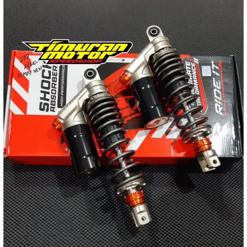 Jual SHOCK RIDE IT GP277 NMAX NEW - AEROX 310 MM TITANIUM GREY | Shopee ...