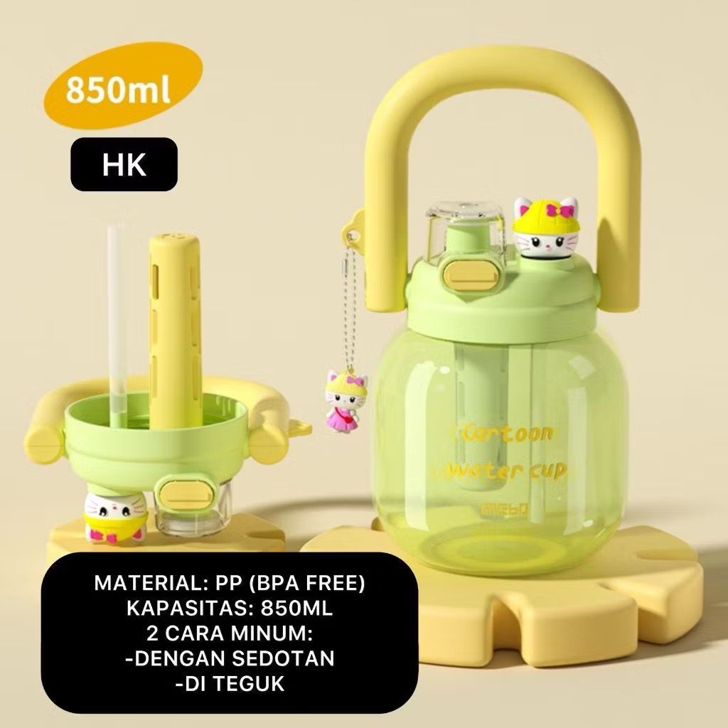 Jual Botol Minum Infused Handle Transparant BPA FREE Sanrio 850ml ...