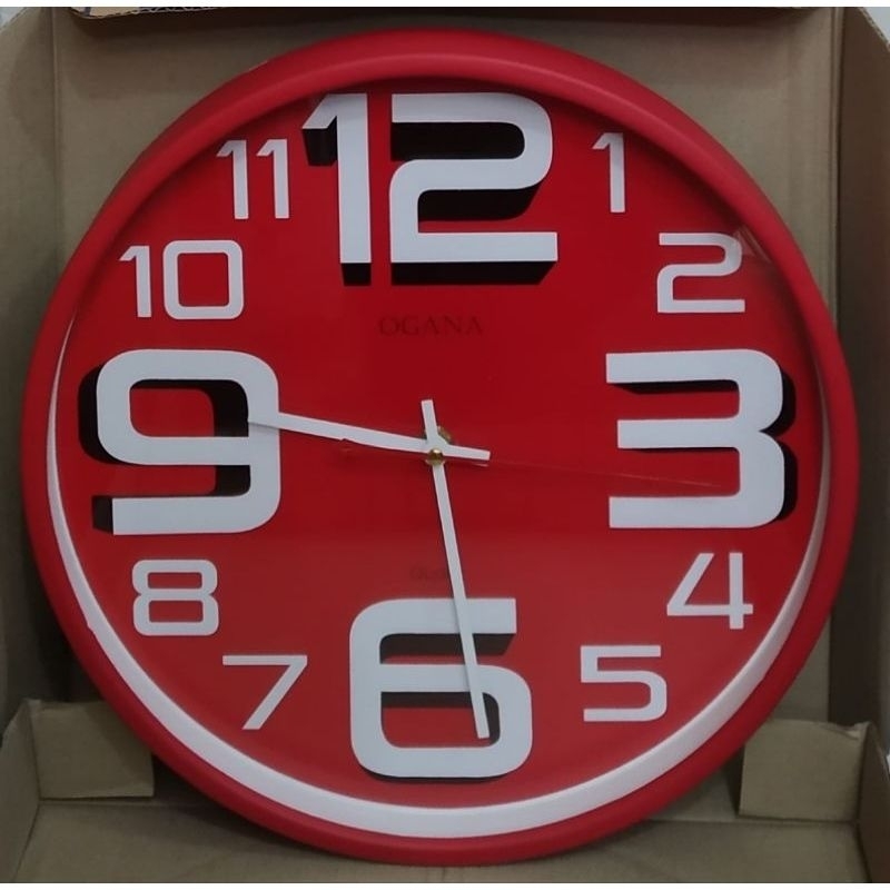 Jual JAM DINDING OGANA ANGKA BESAR DM 30CM | Shopee Indonesia