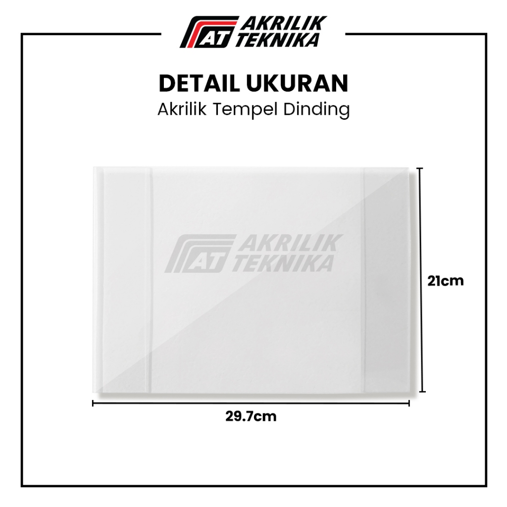 Jual Akrilik Tempat Brosur Tempel Sign Holder Qris Barcode Menu Wall ...