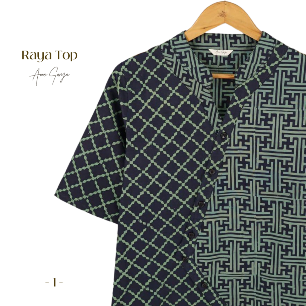 Jual Raya batik top Annesurya 02191024/atasan blus batik katun | Shopee ...