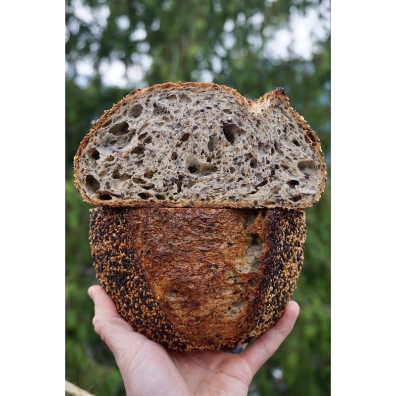 Jual Roti Sourdough Sesame Seed Tanpa Gula, Susu Dan Telur/100% ...