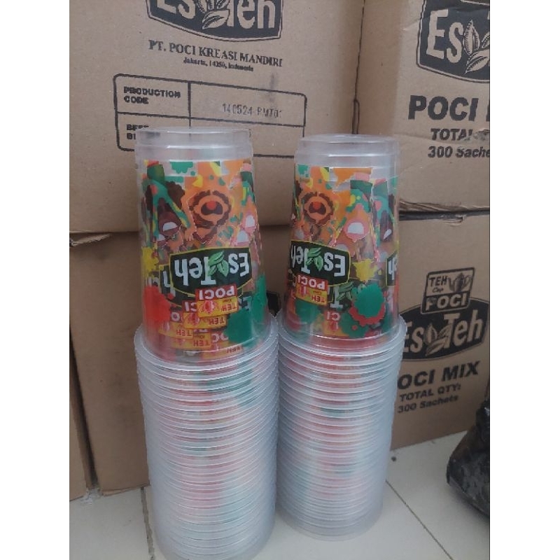 Jual Gelas Teh Poci Original Cup Teh Poci ORI 12oz 16oz 22oz | Shopee ...