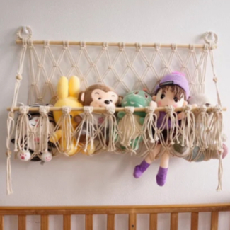 Jual rak boneka dinding hiasan gantung tempat boneka rak boneka gantung ...