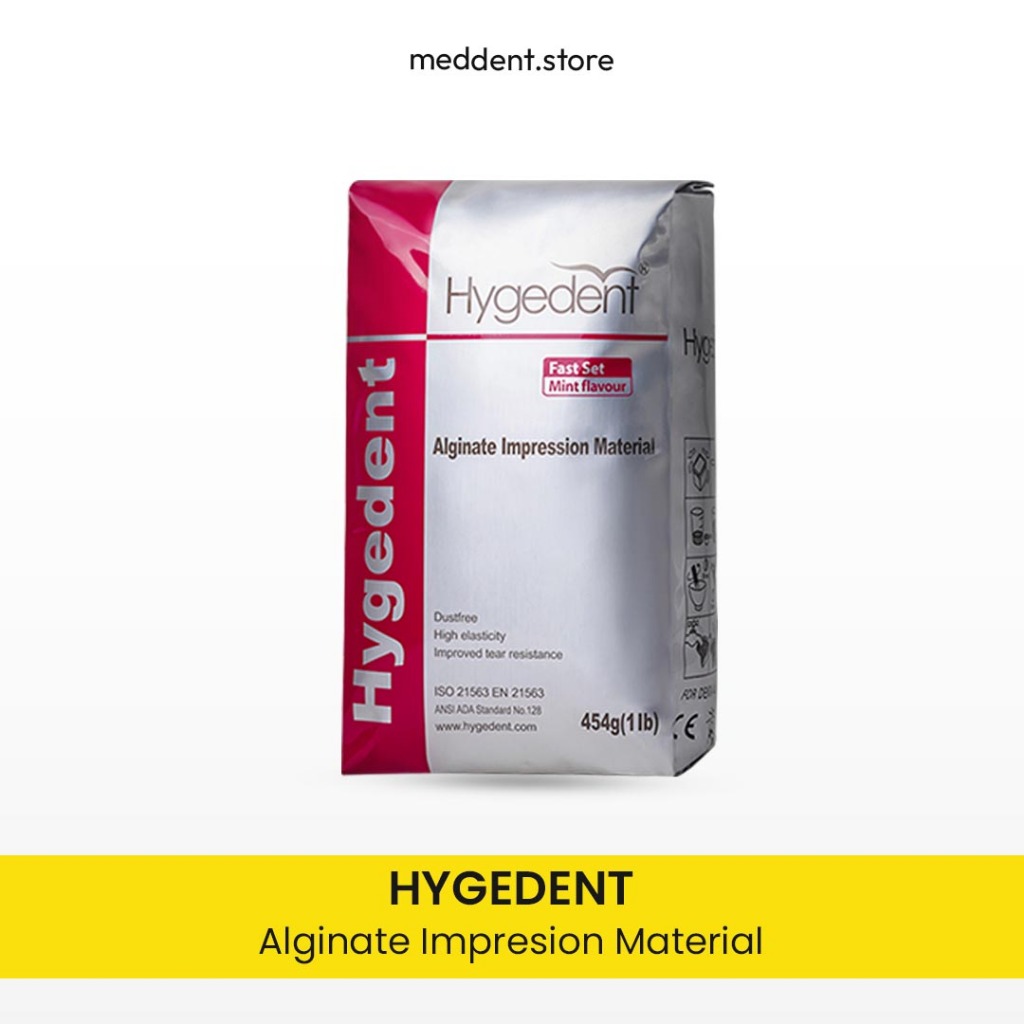 Jual Meddent - Alginate Hygedent Regular Set / Dental Alginate Impression Material 454g | Shopee ...