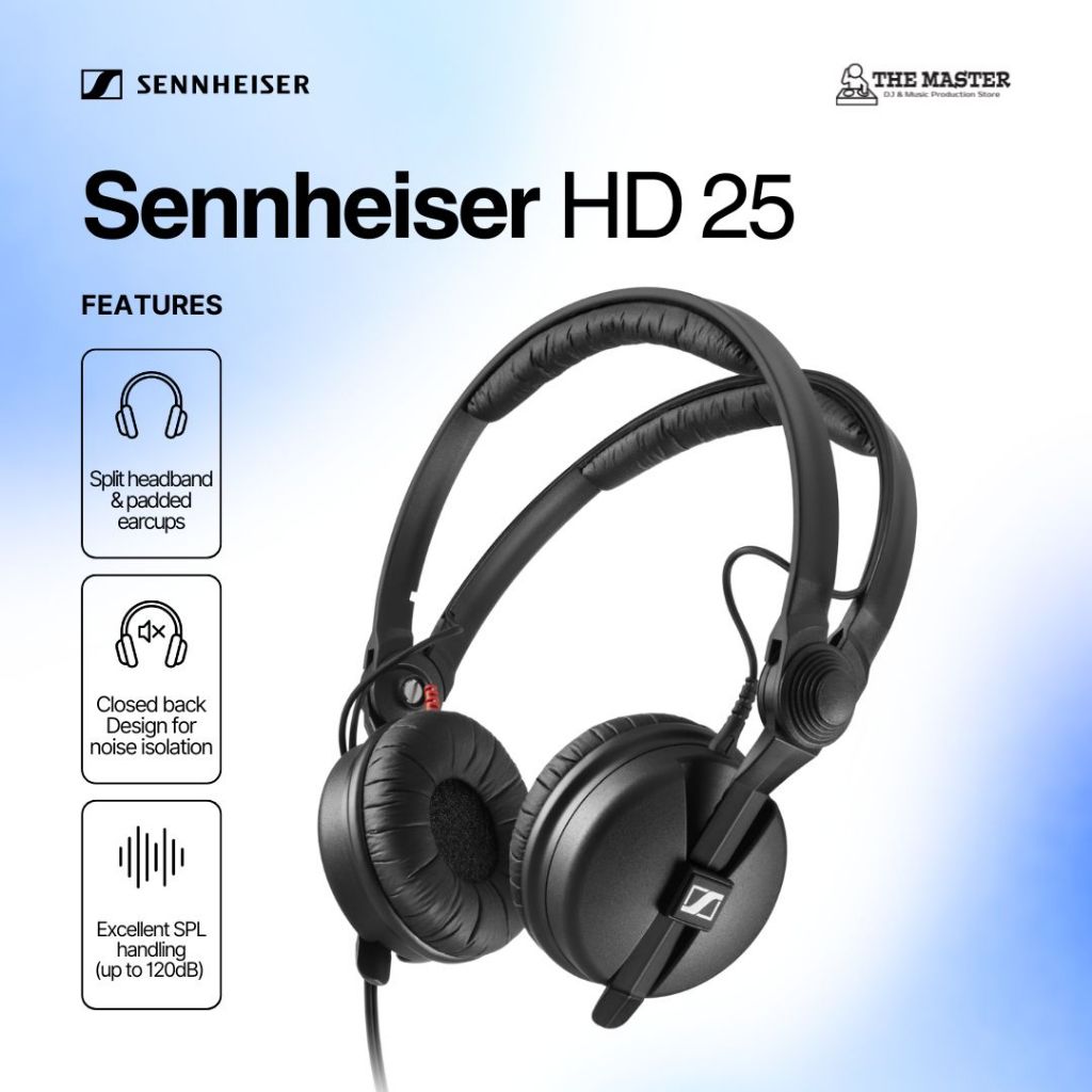 Jual Sennheiser HD 25 | HD25 DJ Headphone Monitoring Headphone | Shopee Indonesia
