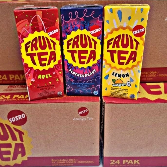 Jual Fruit Tea kemasan kotak 250 mili | Shopee Indonesia