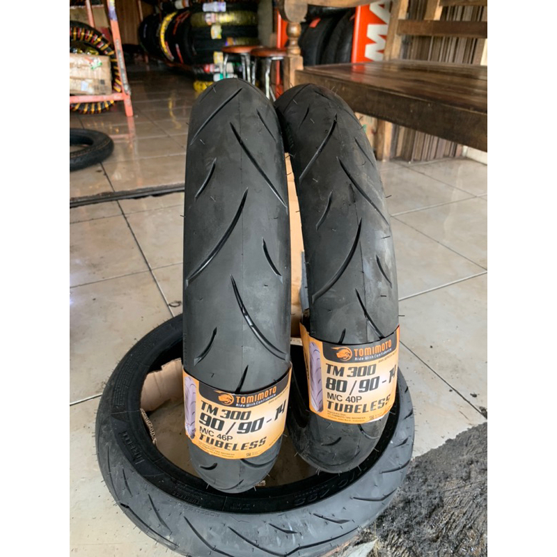 Jual ban tomimoto TM300 donat tubeless 80/90-14 90/90-14 1ban | Shopee Indonesia