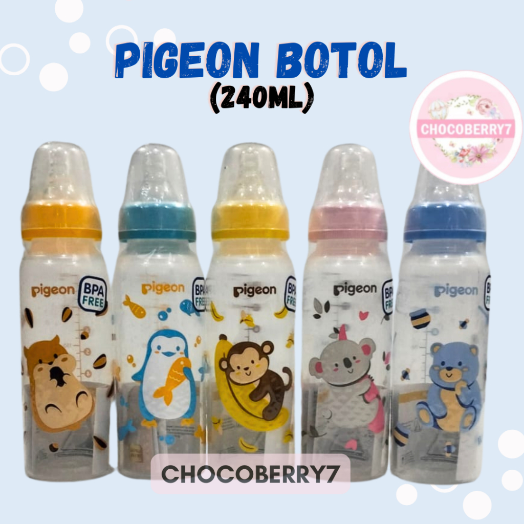 Jual PIGEON BOTOL SUSU BAYI 240ml PP RP STANDARD MM DOT NIPPLE ...