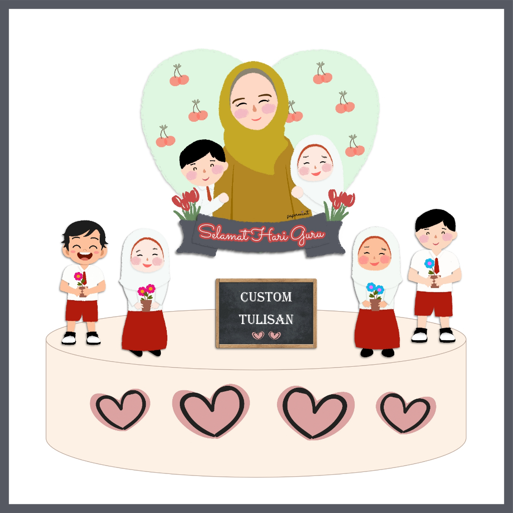 Jual cake topper HARI GURU B | Shopee Indonesia