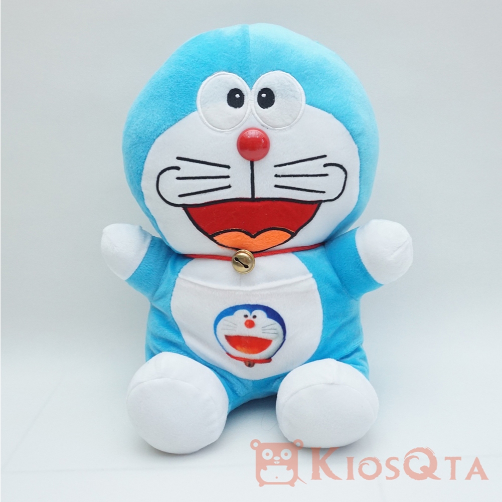 Jual boneka doraemon ketawa biru muda large | Shopee Indonesia