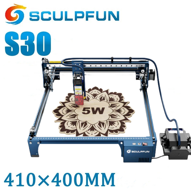 Jual SCULPFUN S30 5W Laser Engraver Automatic Air Assisted Engraving Machine for Wood Metal ...