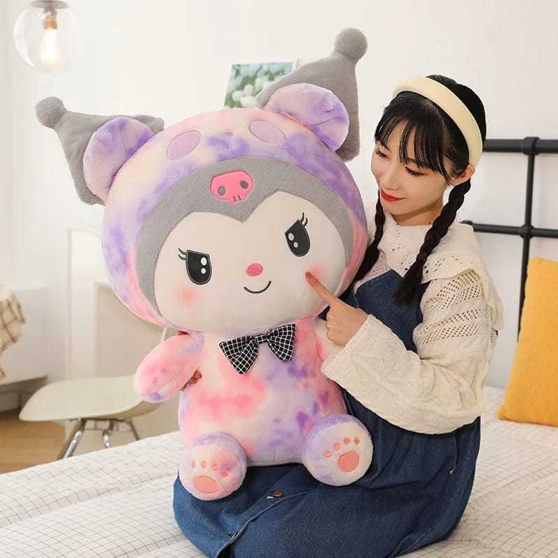 Jual Boneka New Sanrio Kuromi Jumbo ukuran 40cm & 60 cm Tie Dye Die ...