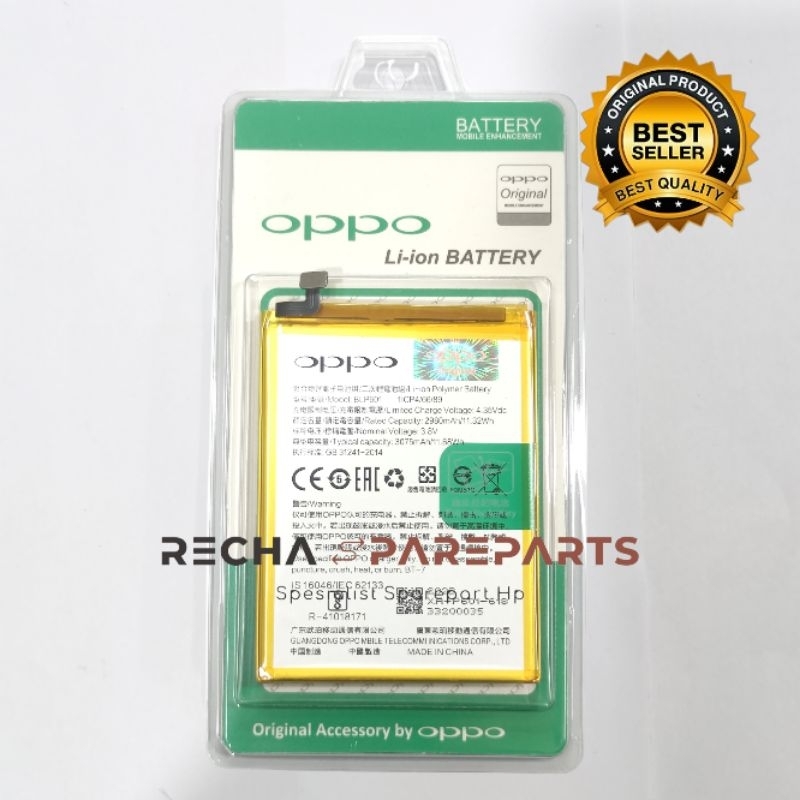 Jual BATERAI BATRE OPPO F1S A1601 A59T BLP601 A59 ORIGINAL 100 ( Recha Spareparts ) | Shopee ...