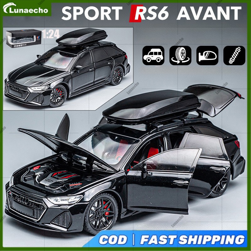 Jual 1:24 Audi RS6 Skala Audi Sedan RS6 Die cast Mobil Mainan Paduan ...