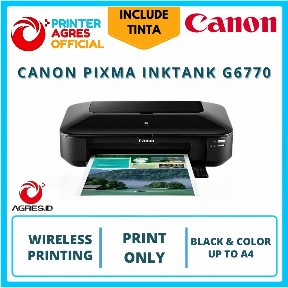 Jual [FREE TINTA] PRINTER CANON PIXMA IX 6770 INK JET ORIGINAL-Resmi ...