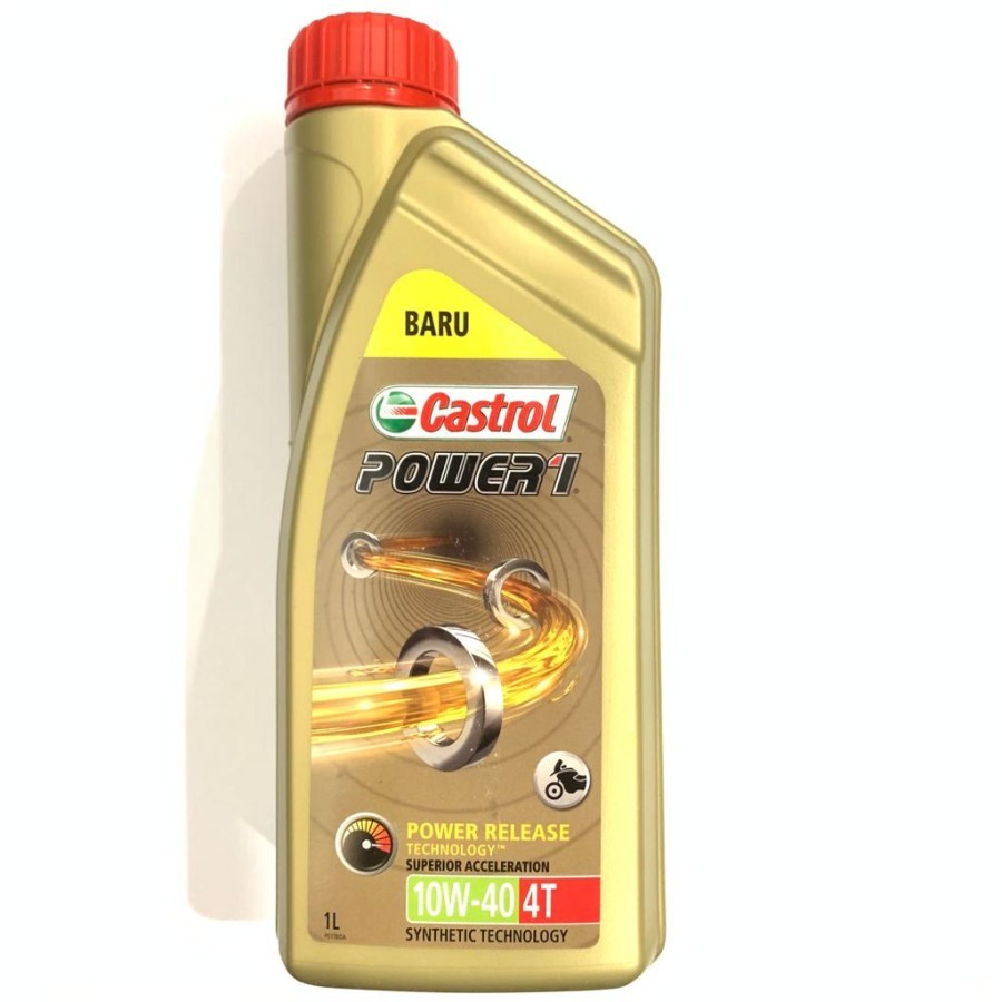 Jual OLI MOTOR CASTROL POWER 1 10W40 4T POWER RELEASE 1000ML | Shopee Indonesia