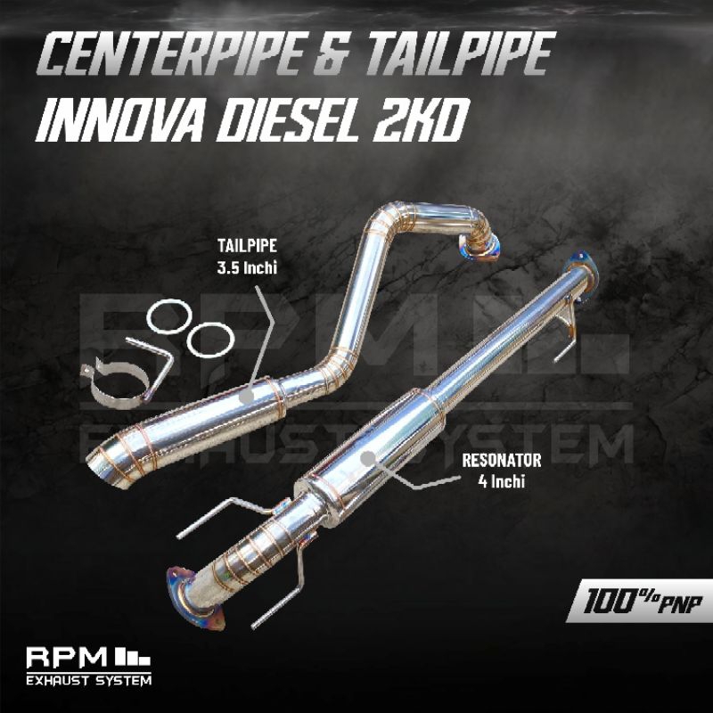 Jual Centerpipe tailpipe innova diesel 2kd full stainless | Shopee ...
