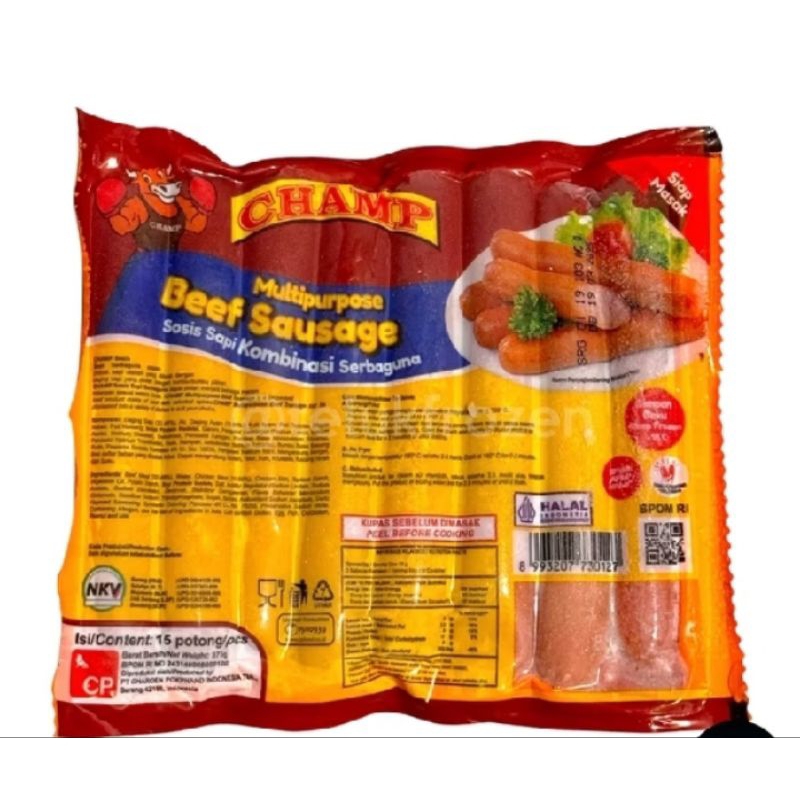 Jual Champ Beef Sausage 375Gr | Shopee Indonesia
