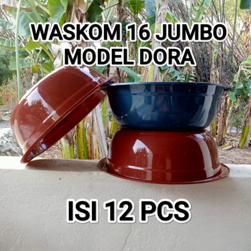 Jual ISI 12 PCS waskom 16 dora jumbo super / waskom plastik / bak ...