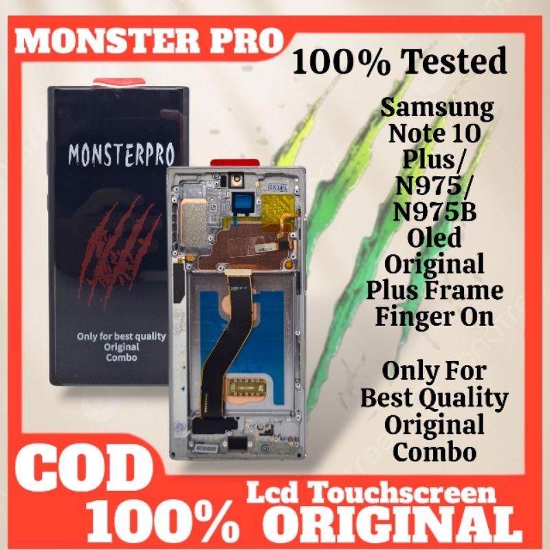 Jual LCD TOUCHSCREEN SAMSUNG GALAXY NOTE 10 PLUS/N975/N975F/N976F/N976U OLED ORIGINAL PLUS FRAME ...