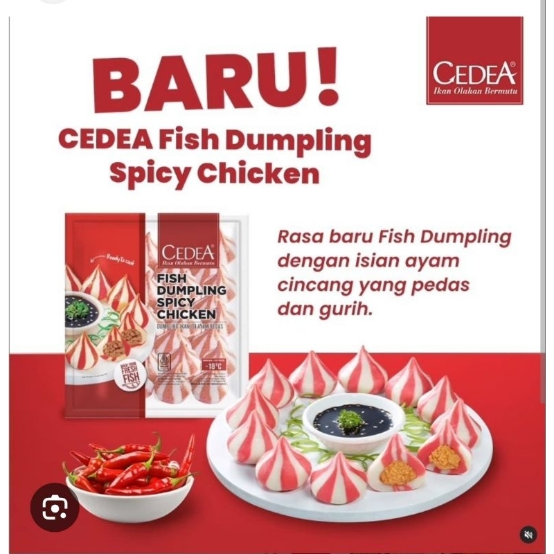 Jual NEW!!cedea dumpling chiken spicy berat 500g | Shopee Indonesia