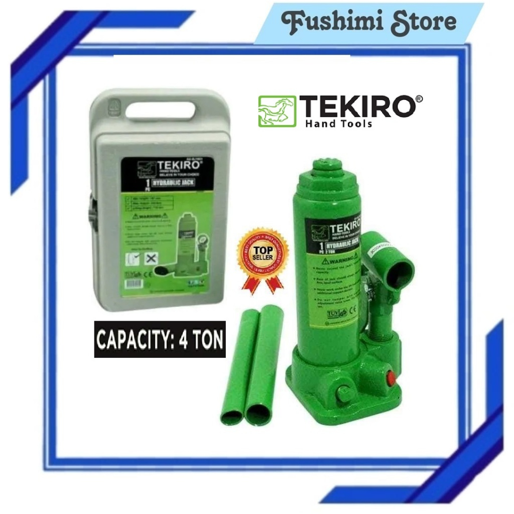 Jual TEKIRO Dongkrak Botol 4 Ton Hydraulic Bottle Jack Original ...