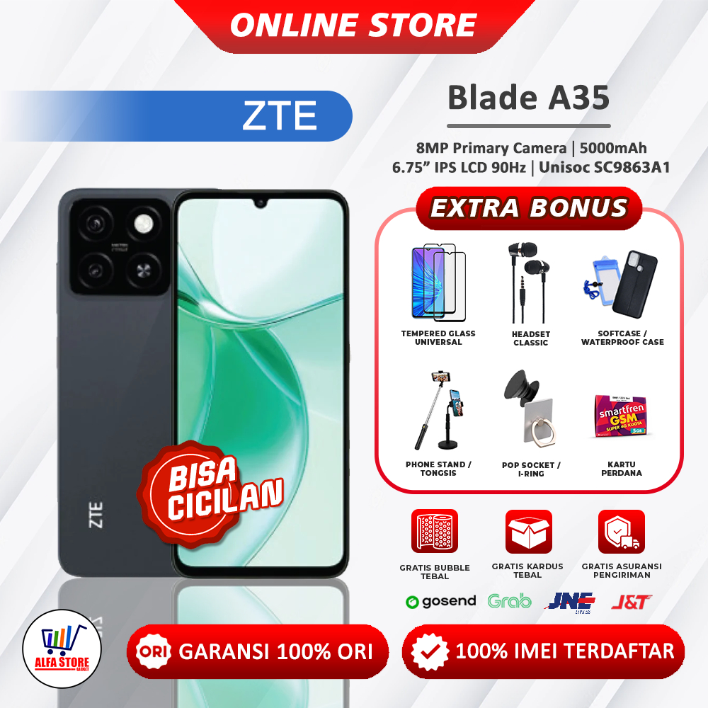 Jual ZTE Blade A35 RAM 4/64GB Garansi Resmi | Shopee Indonesia