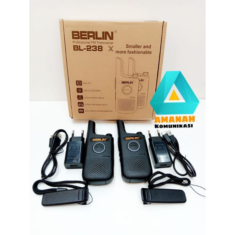 Jual Ht Berlin BL 238 x sepasang isi 2 charger tipe c | Shopee Indonesia