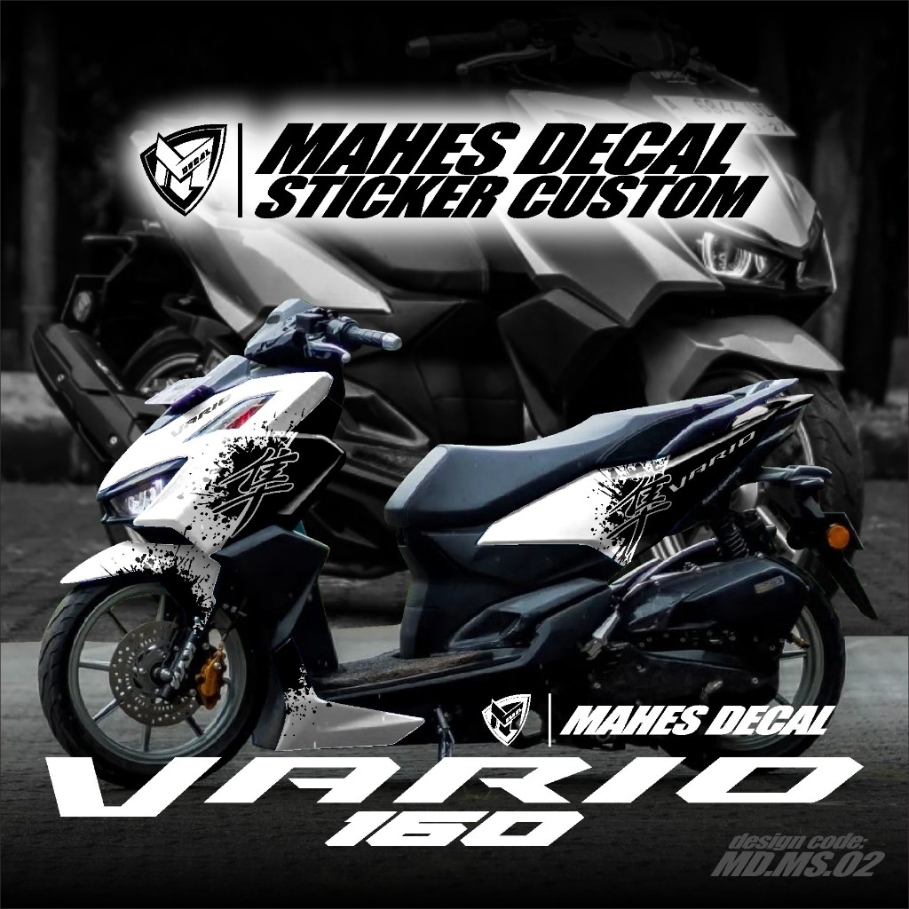 Jual (COD) TERBARU Decal Stiker Vario 160 New ABS/NON ABS Fullbody ...