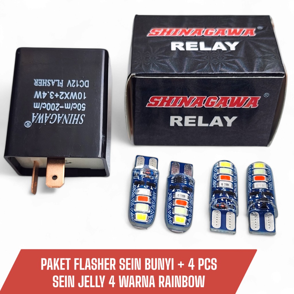 Jual PAKET Flasher Sein Bunyi Shinagawa + 4 pcs Sein Jelly 4 Warna RGB ...