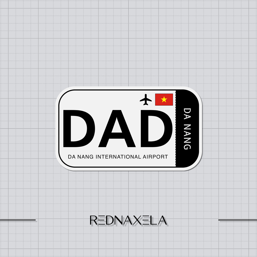 Jual Stiker Vinyl Da Nang International Airport Code DAD Sign Sticker ...