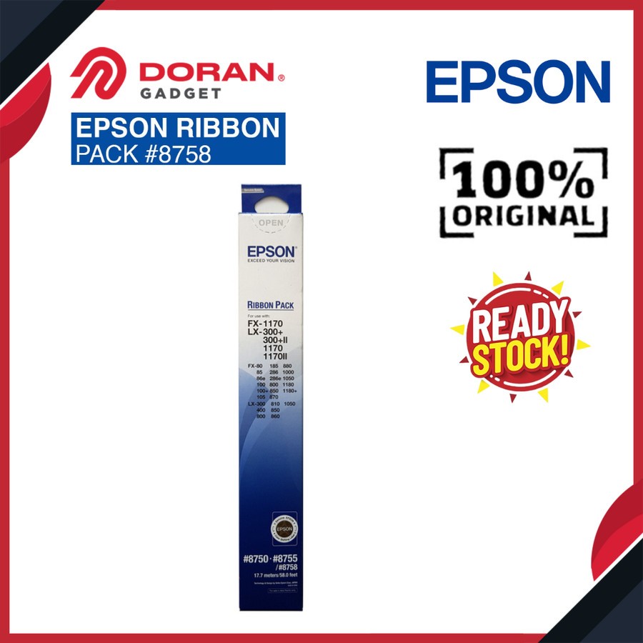 Jual Tinta Epson Refill Pita Ribbon Pack 8758 8750 8755 Original ...