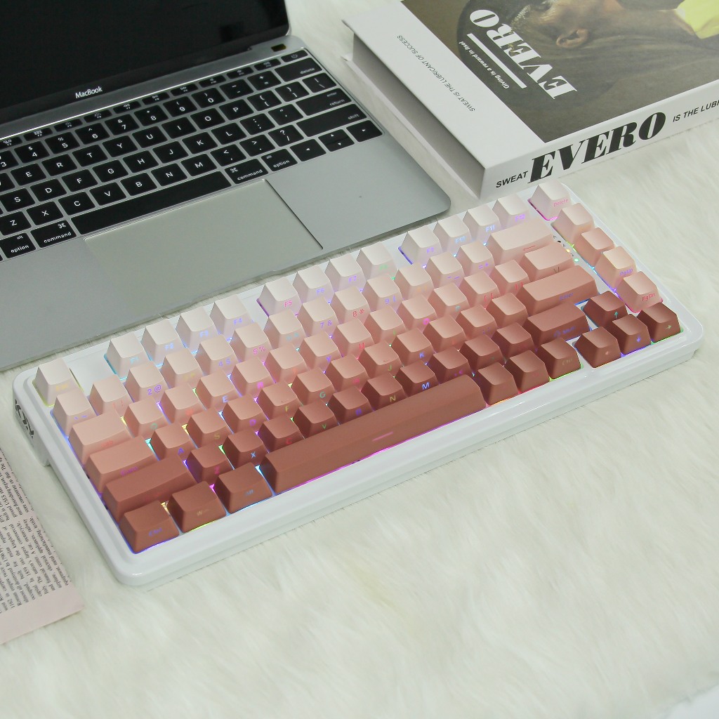 Jual [Cheap] ZIFRIEND 132key Front/Side Engraved Gradient Keycap PBT ...