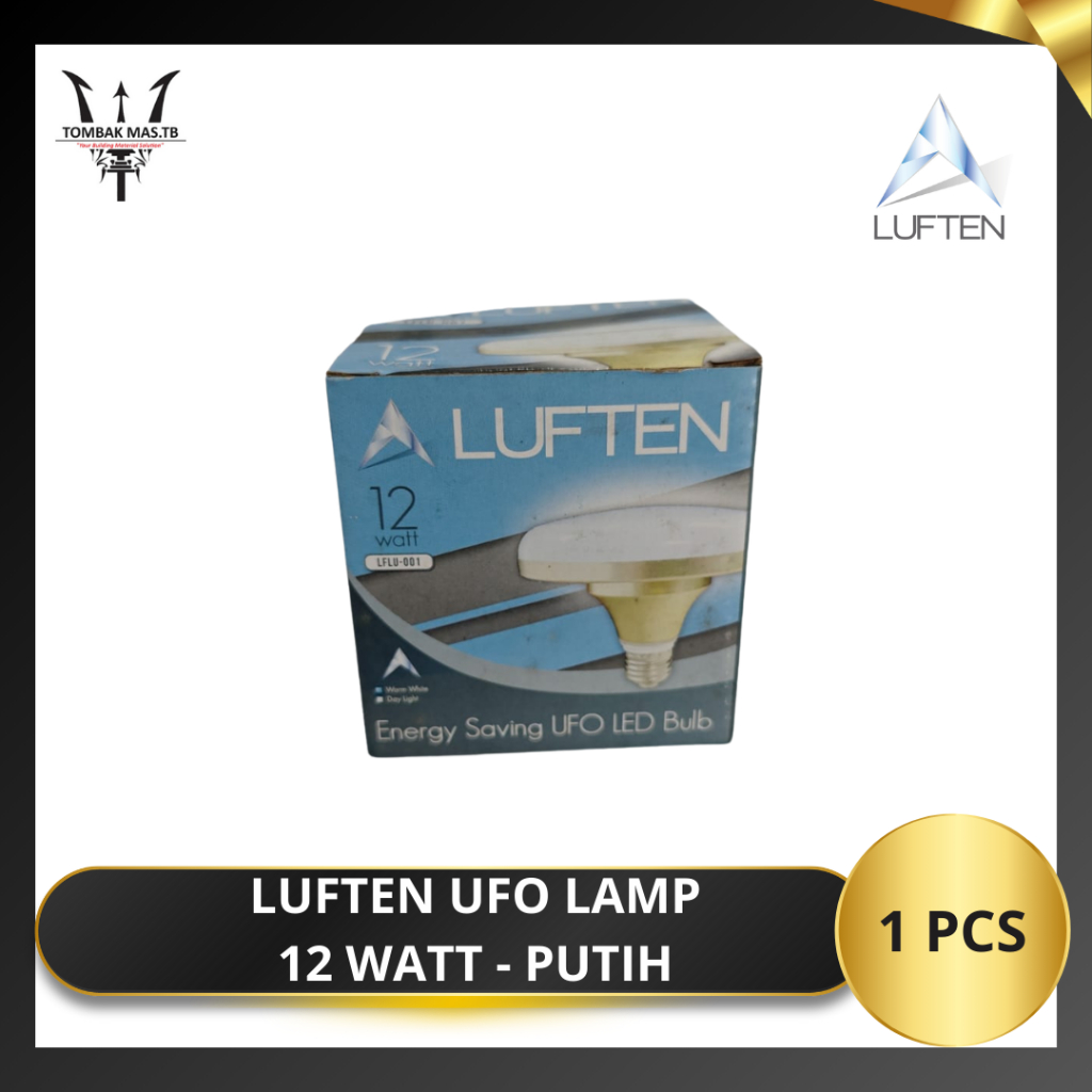 Jual Bohlam Lampu UFO Luften 12 Watt - Putih (1 pcs) | Shopee Indonesia