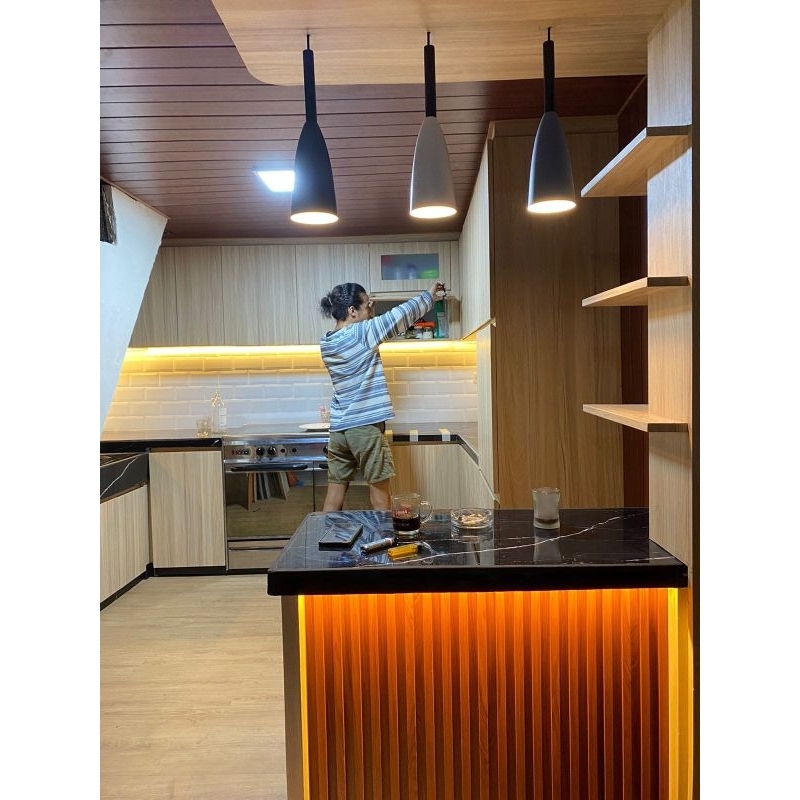 Jual PEROMO kitchen set kastem minimalis,Bahan multiplek pling tebal 18 ...