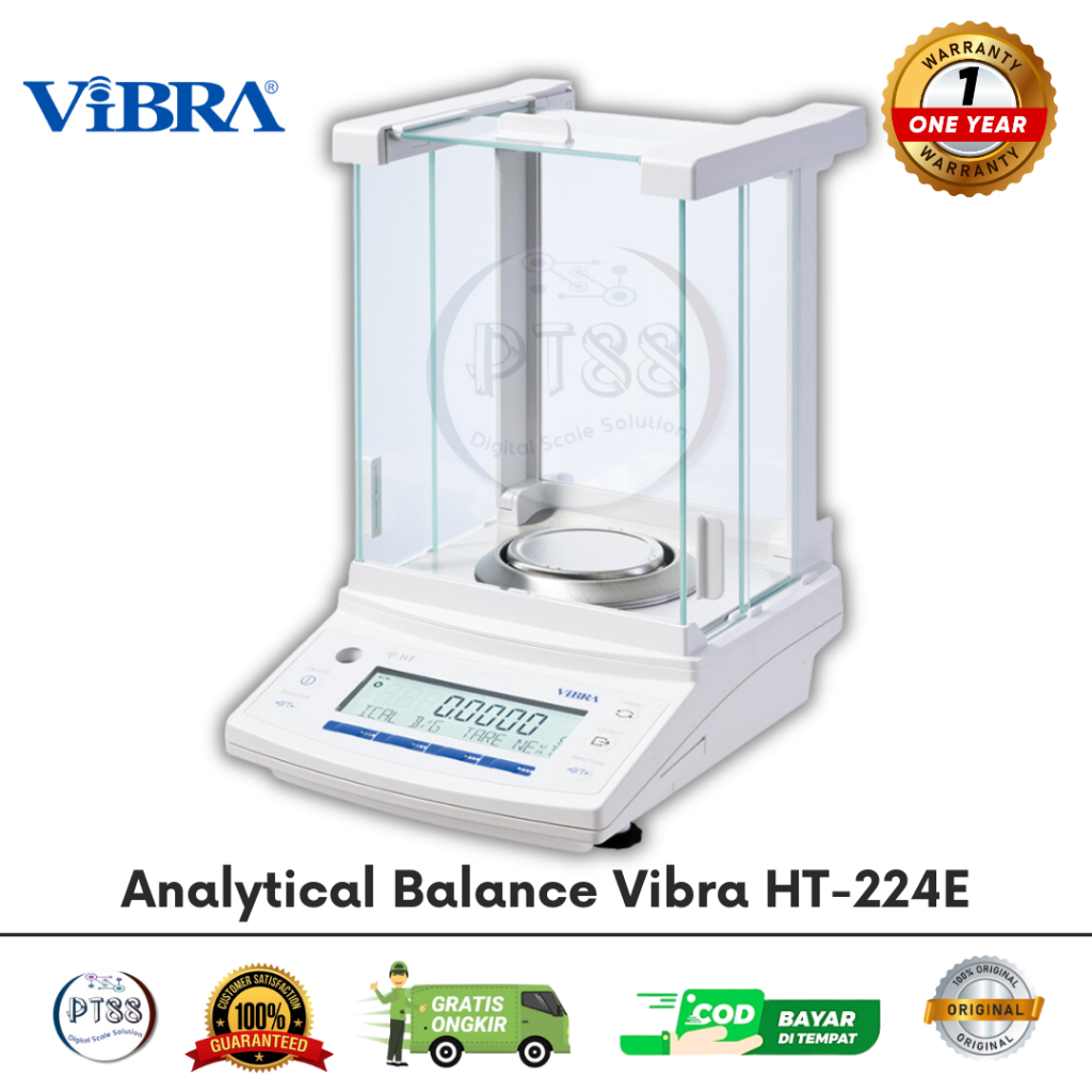 Jual Timbangan Analitik Vibra HT-224E Kapasitas 220g/0.0001g, Timbangan Lab Vibra HT-224E 220g/0 ...