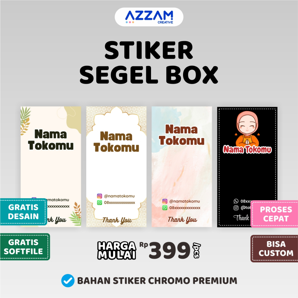 Jual STIKER SEGEL / STIKER SEGEL BOX / STIKER SEAL / STIKER / STICKER ...