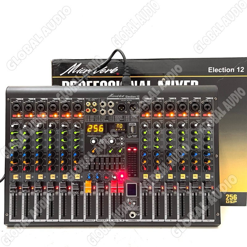 Jual Mixer Audio Microverb Election 12 Bluetooth 12 Channel MIXER ...