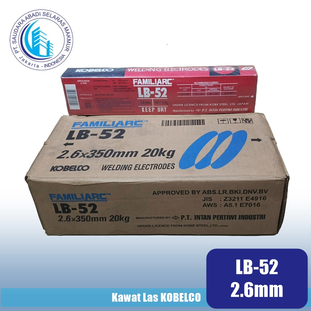 Jual kawat las kobelco lb52 | lb-52 | familiarc | Shopee Indonesia