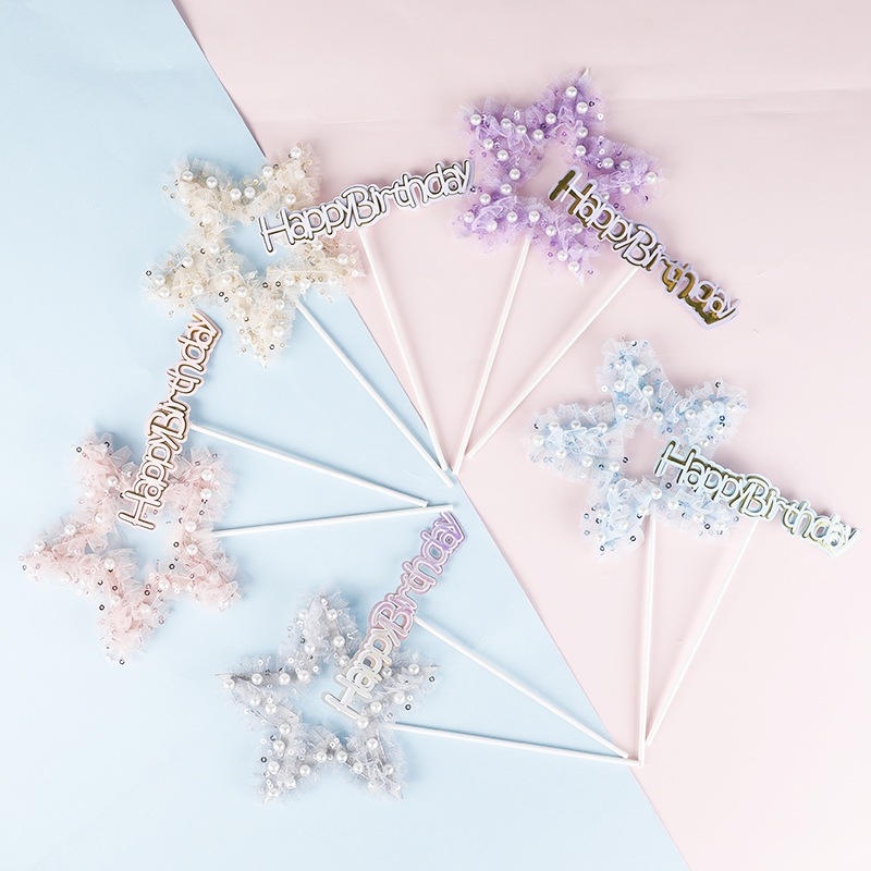 Jual Topper Bulan Bintang Star Moon Mutiara Baby Cake Kue Ultah Ulang ...