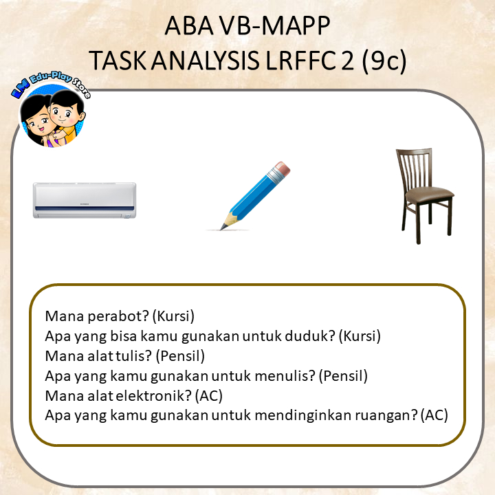 Jual Kartu Belajar ABA-VB Task Analysis LRFFC Level 2 (9c) | Shopee ...