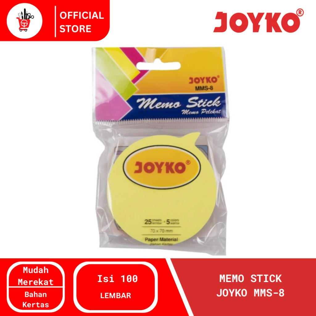 Jual Memo Stick | Memo Tempel | Sticky Note Joyko MMS-8 (1 PCS ...