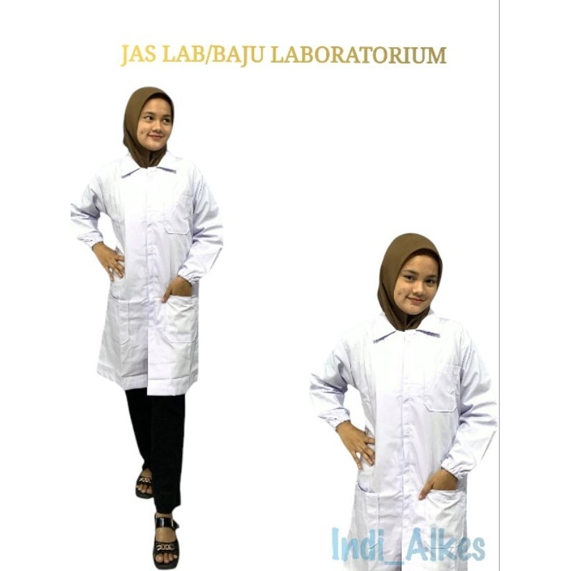 Jual Baju Laboratorium Lengan Karet/Jas Laboratorium/Jas Praktikum ...