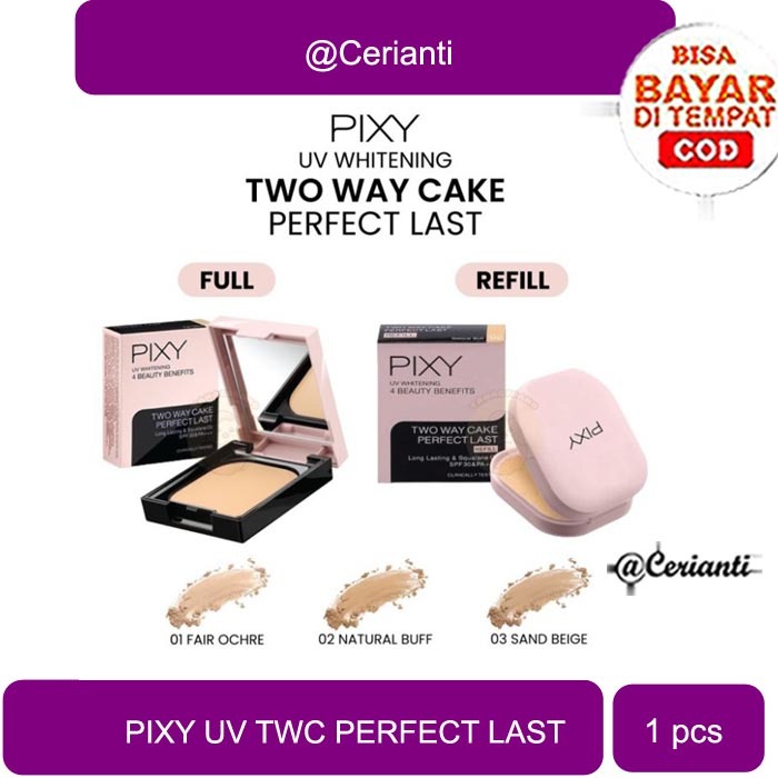 Jual Pixy UV Whitening 4 Beauty Benefits Refill Two Way Cake Perfect ...