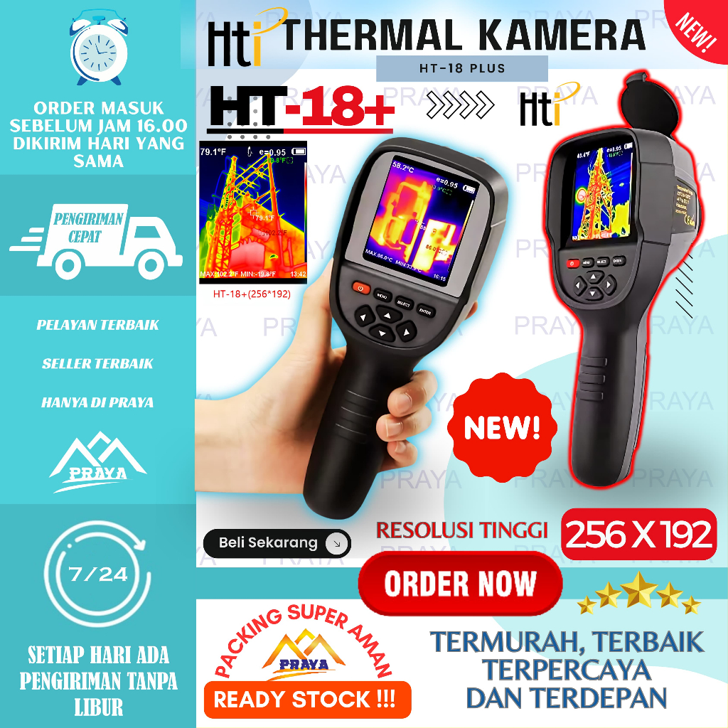 Jual Ht18+ 256x192 handheld Industrial thermal imager imaging kamera ...